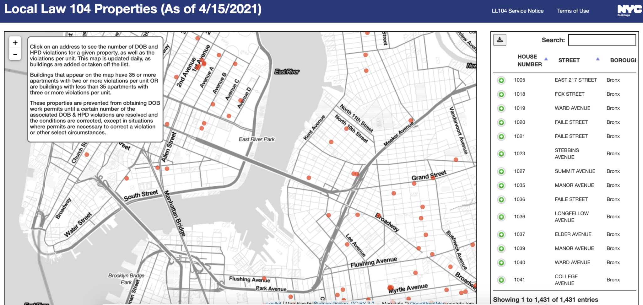 New interactive DOB map pinpoints buildings putting tenants at risk ...