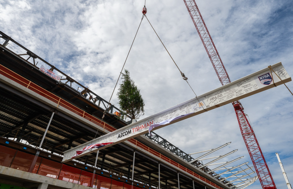 Belmont Park redevelopment reaches topping out, new facility set to ...